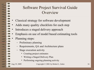 Project Management Workshop Overview | PPT