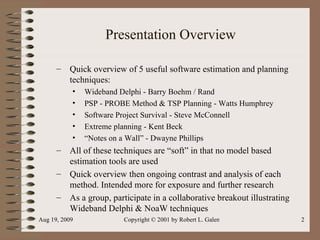 Project Management Workshop Overview | PPT