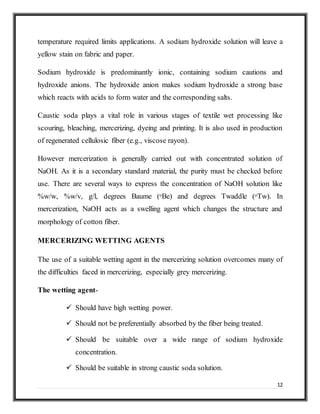 Project mercerization | DOCX