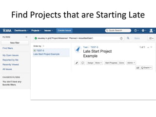 Project Milestone Tracking in JIRA Issues | PPTX
