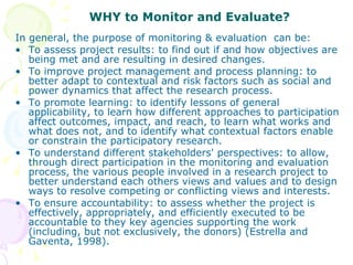 Project Monitoring & Evaluation | PPT