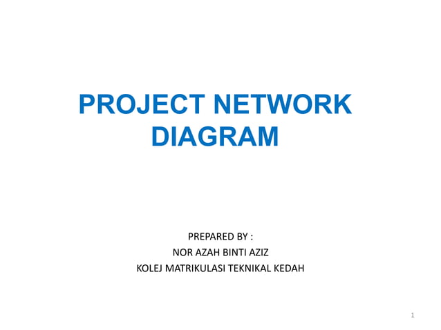 project-network-diagram.ppt | Business and Finance