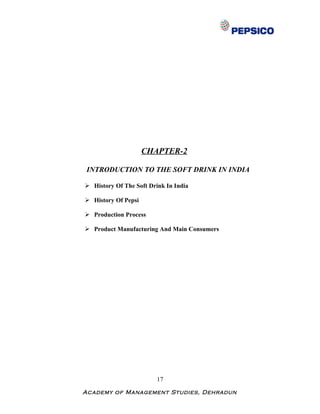 Project on-distribution-channel-of-pepsi | DOC