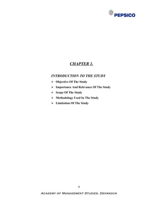 Project on-distribution-channel-of-pepsi | DOC