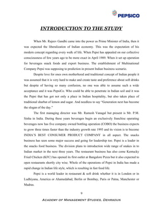 Project on-distribution-channel-of-pepsi | DOC