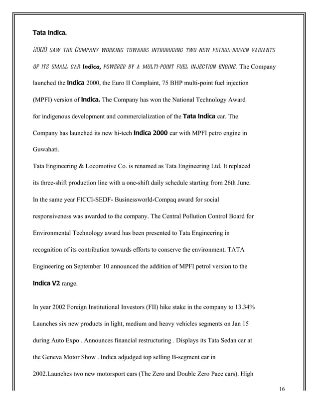 Project on-tata-motors | DOC