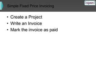 ]project-open[ Timesheet Project Invoicing | PPT