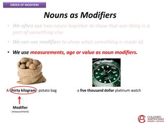 C17 U10 Project order of modifiers. | PPTX