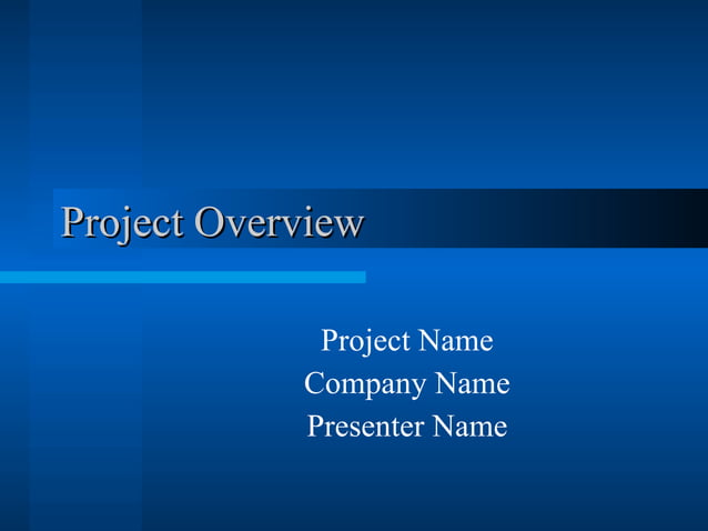 Project Overview | PPT