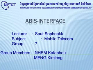 ABIS-interface | PPTX