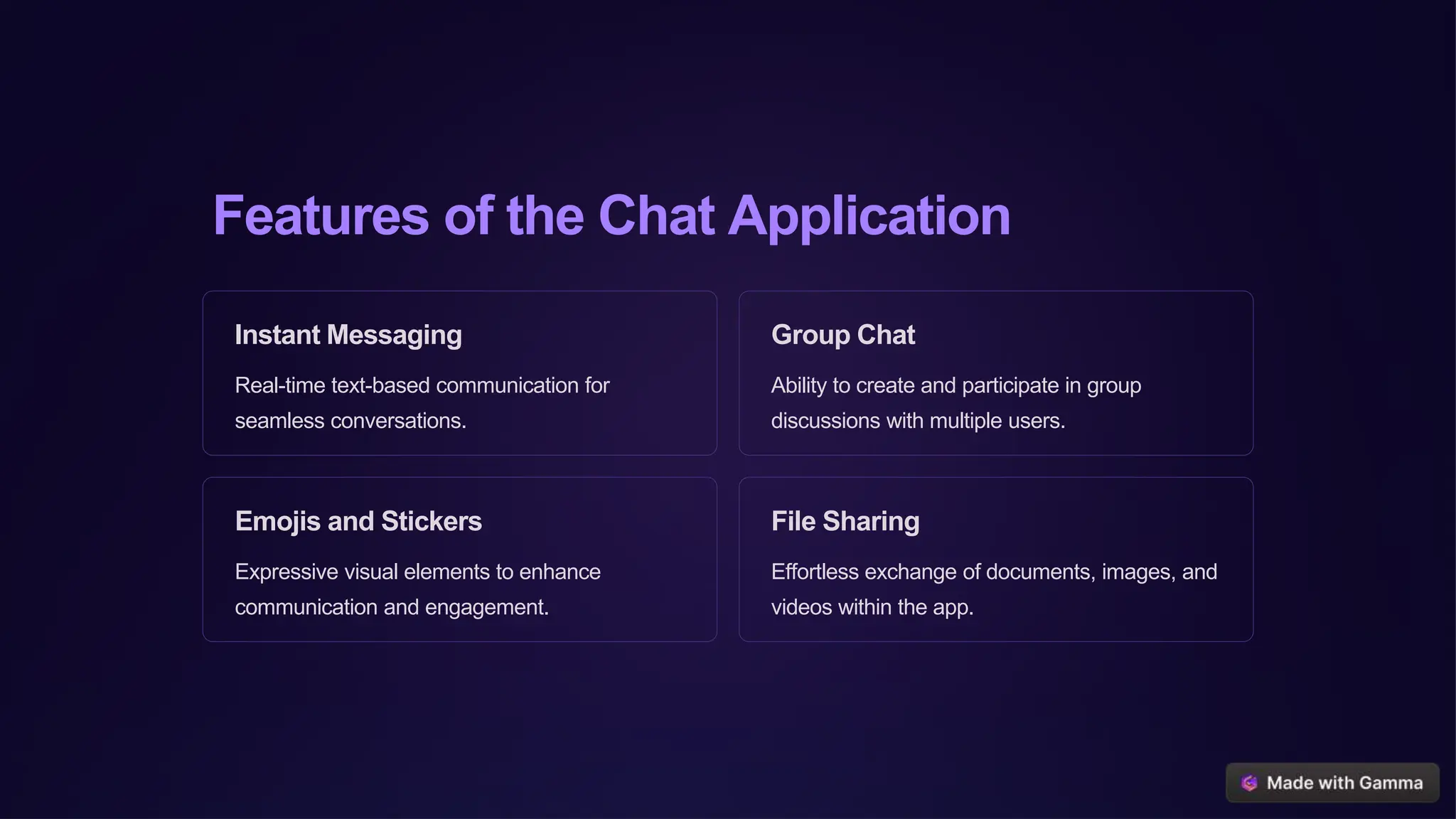 Chatting application Powerpoint presentation | PPTX