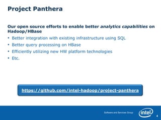 Oct 2012 HUG: Project Panthera: Better Analytics with SQL, MapReduce, and HBase | PPTX