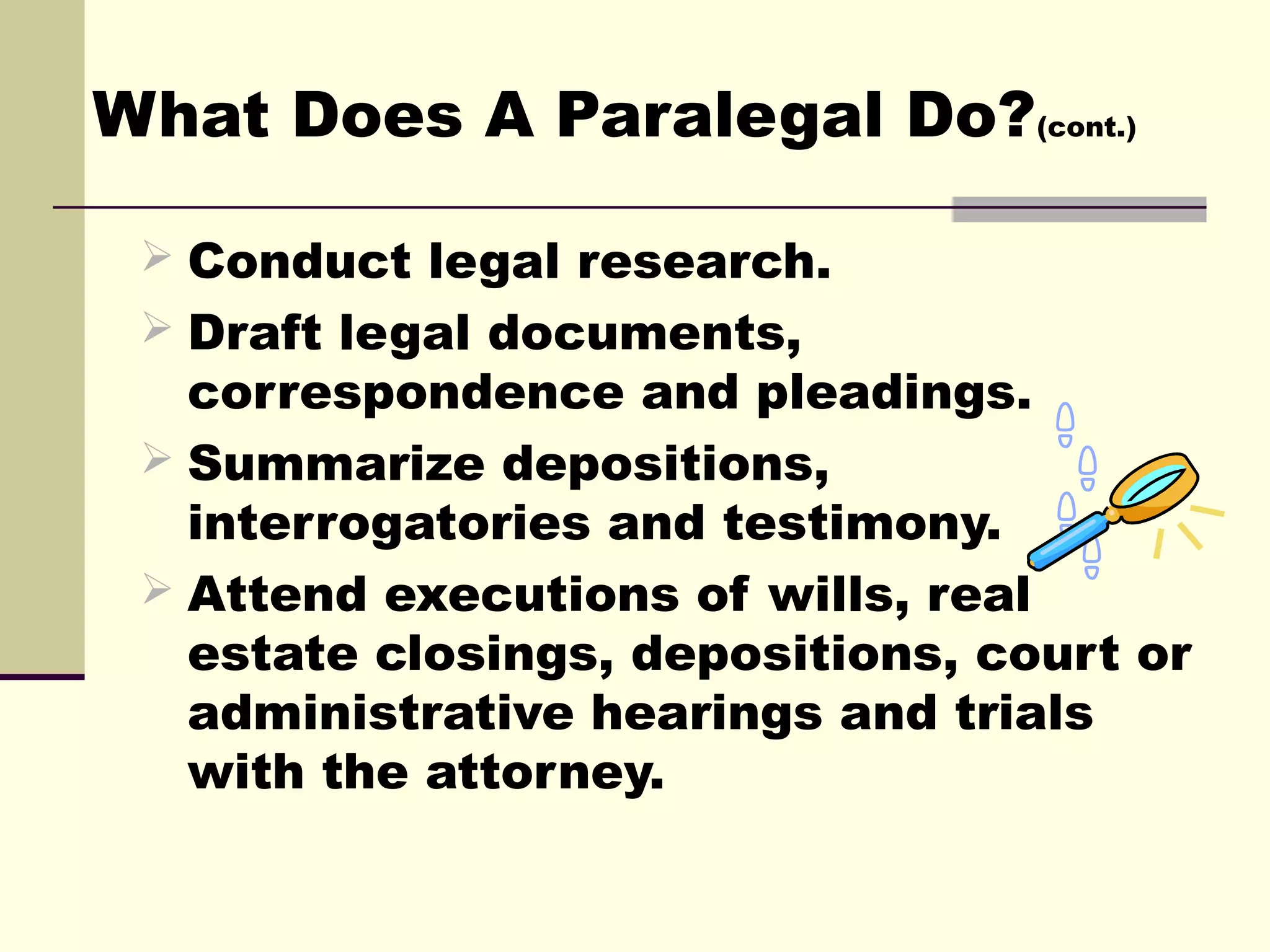 Project paralegal - slide show | PPT