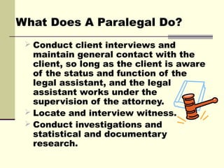 Project paralegal - slide show | PPT