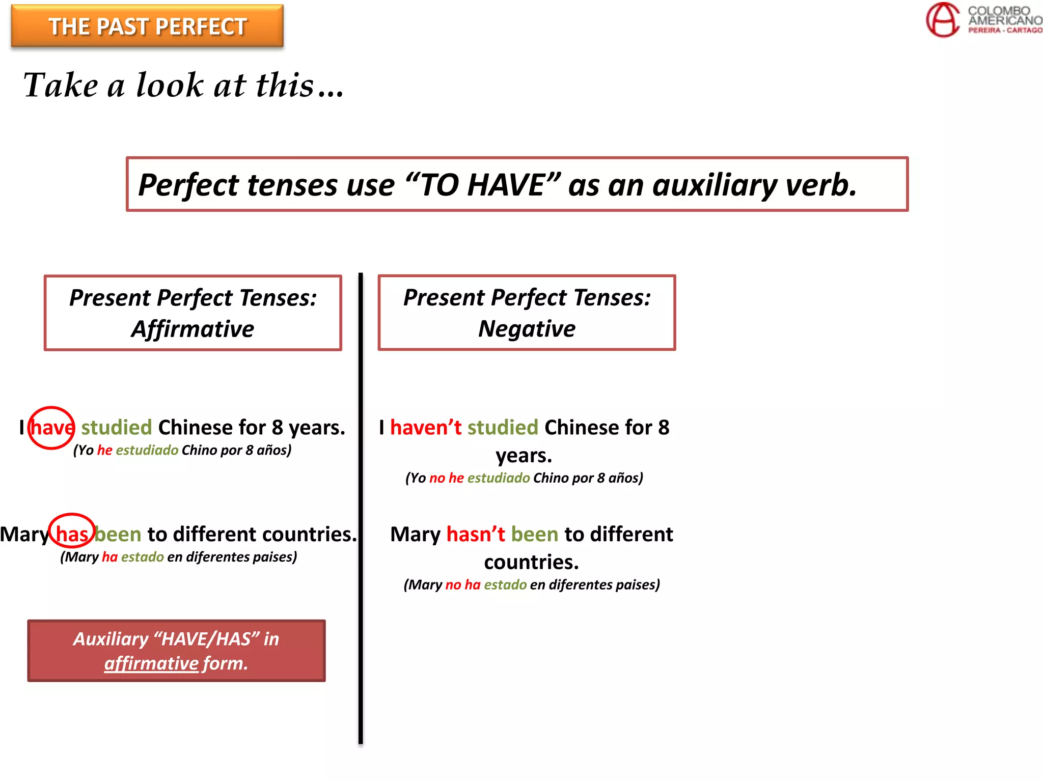 Course 12-Unit 1: Past perfect. | PPTX