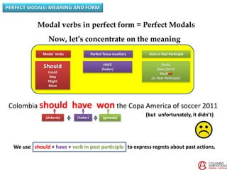 C8 U3 Project perfect modals meaning and form. adjust. | PPTX