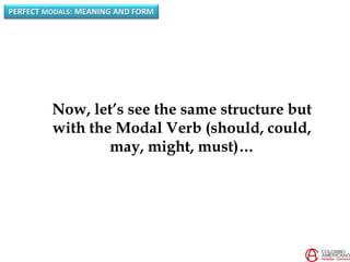 C8 U3 Project perfect modals meaning and form. adjust. | PPTX