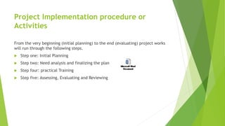 Project plan | PPTX | Secondary Education | Education