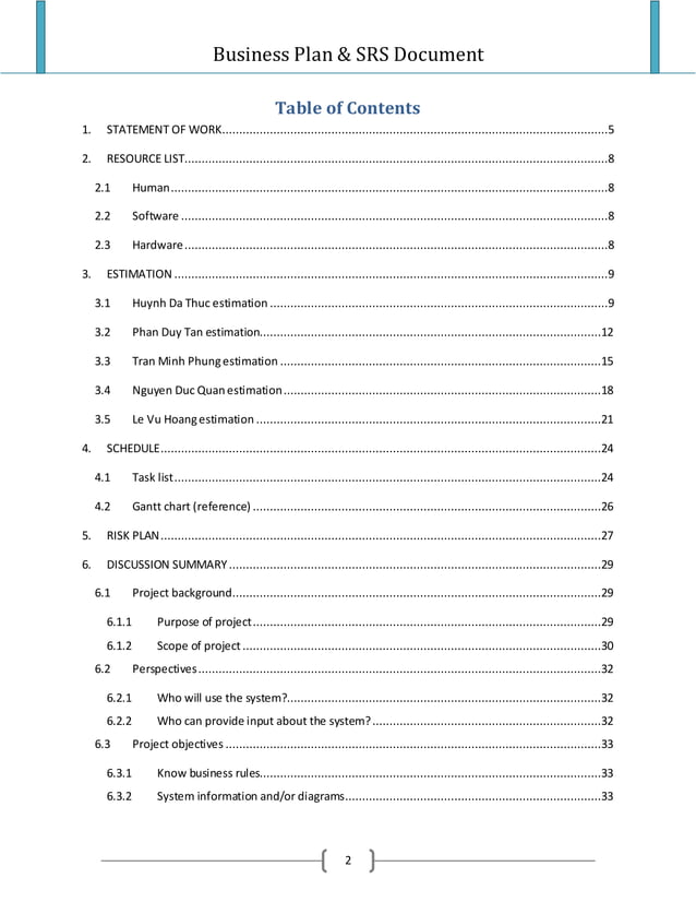 Project Plan And Srs Final | PDF