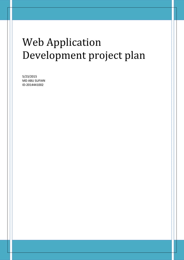 Project plan-web | PDF