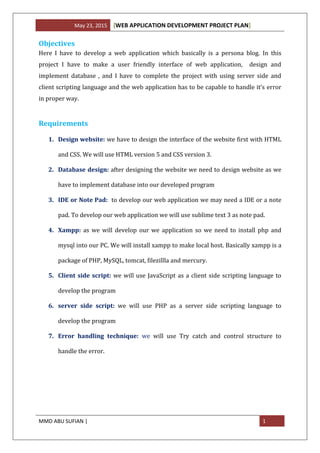 Project plan-web | PDF