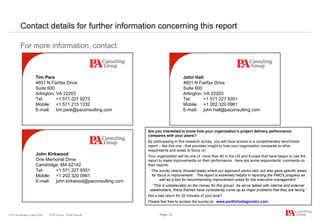 Project Portfolio Delivery Effectiveness Feedback Example Report | PPT ...