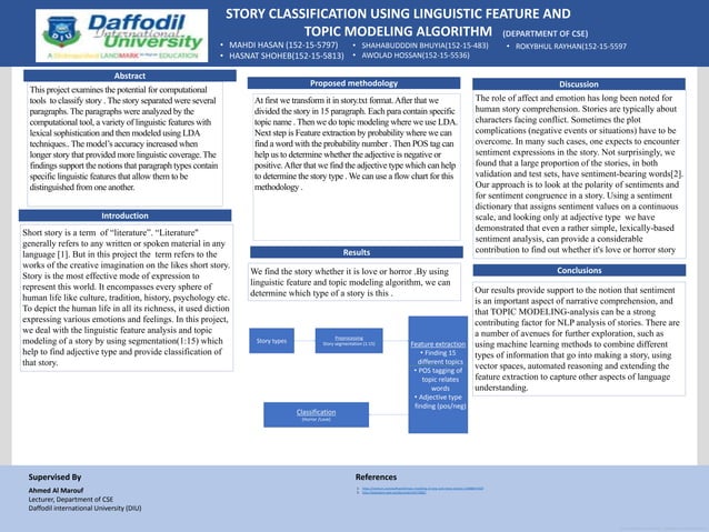 Story Classification Using Linguistic Feature And Topic Modeling