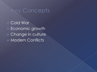 1945-present Europe and North America | PPTX