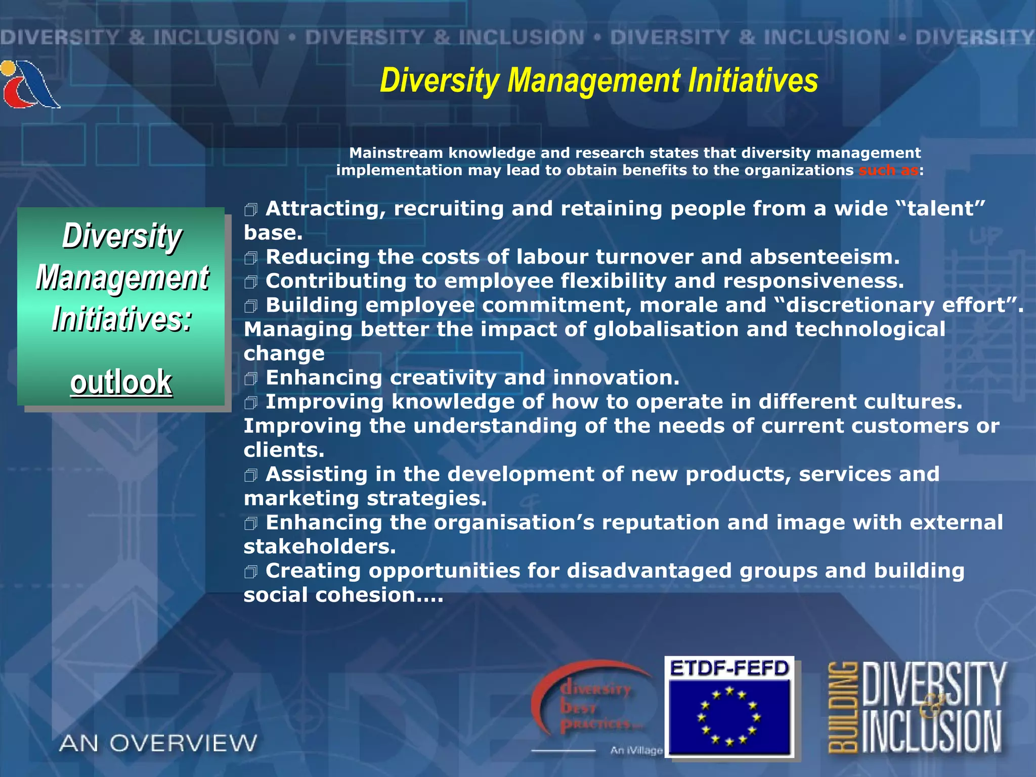 Diversity Benchmarking Programme | PPT