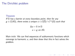 Perron method for the Dirichlet problem | PDF