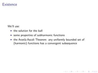 Perron method for the Dirichlet problem | PDF