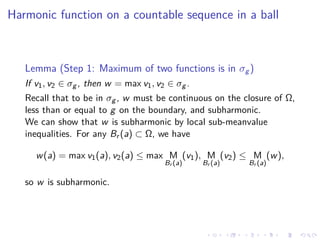 Perron method for the Dirichlet problem | PDF