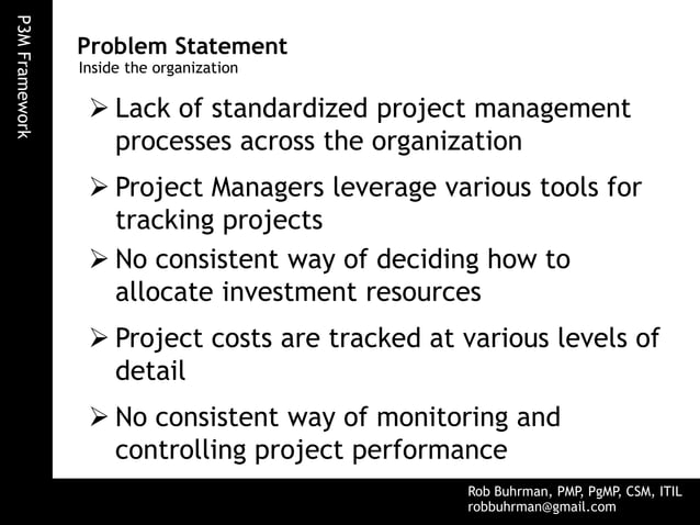 P3M - Project, Program, Portfolio Management Framework | PDF | Computer ...