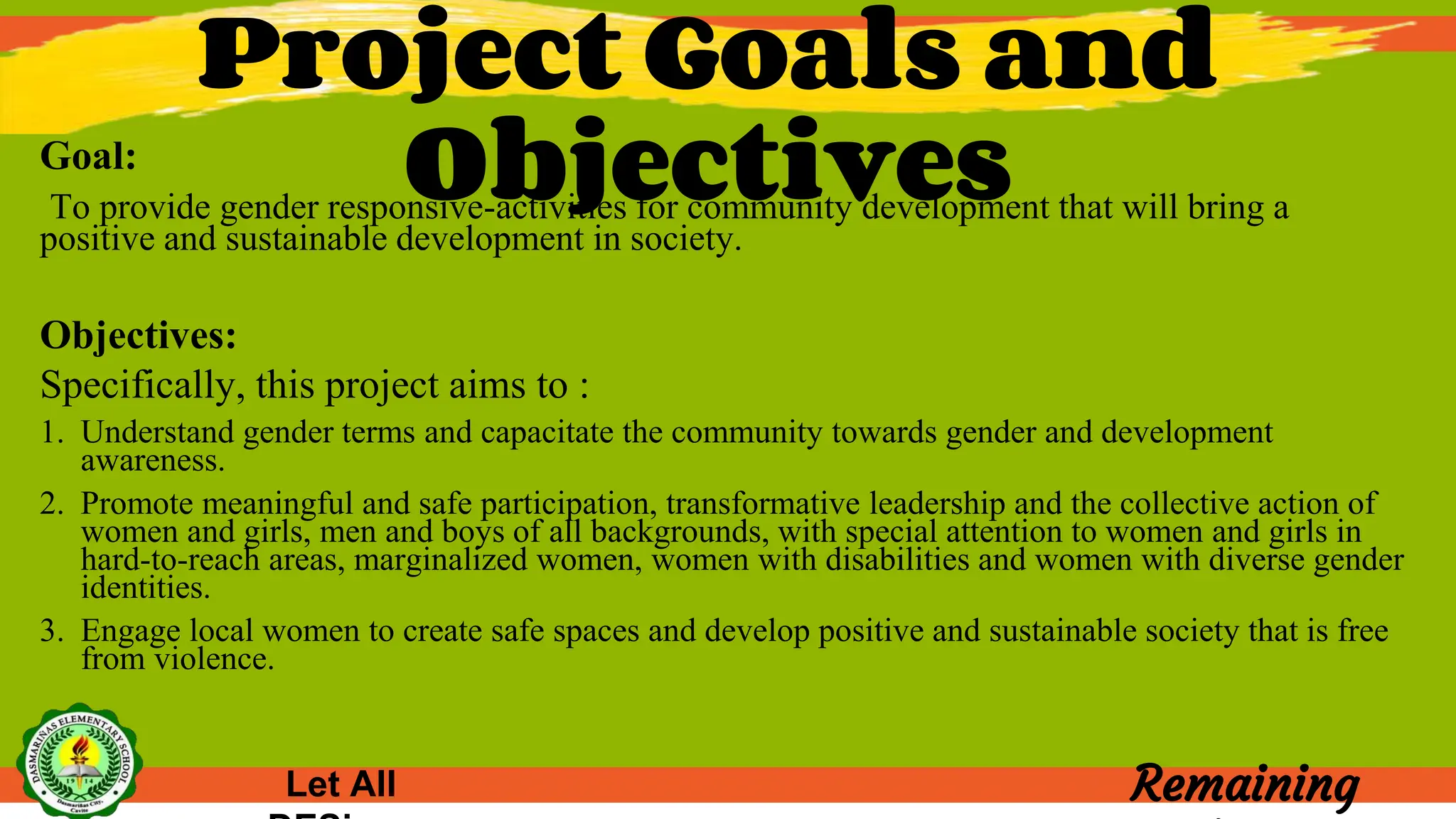 School - Based GAD PROJECT-PROPOSAL "Project GRACE" | PPTX