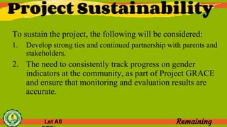 School - Based GAD PROJECT-PROPOSAL "Project GRACE" | PPTX