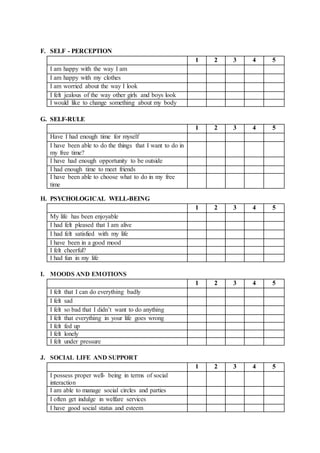 Project questionnaire | DOCX