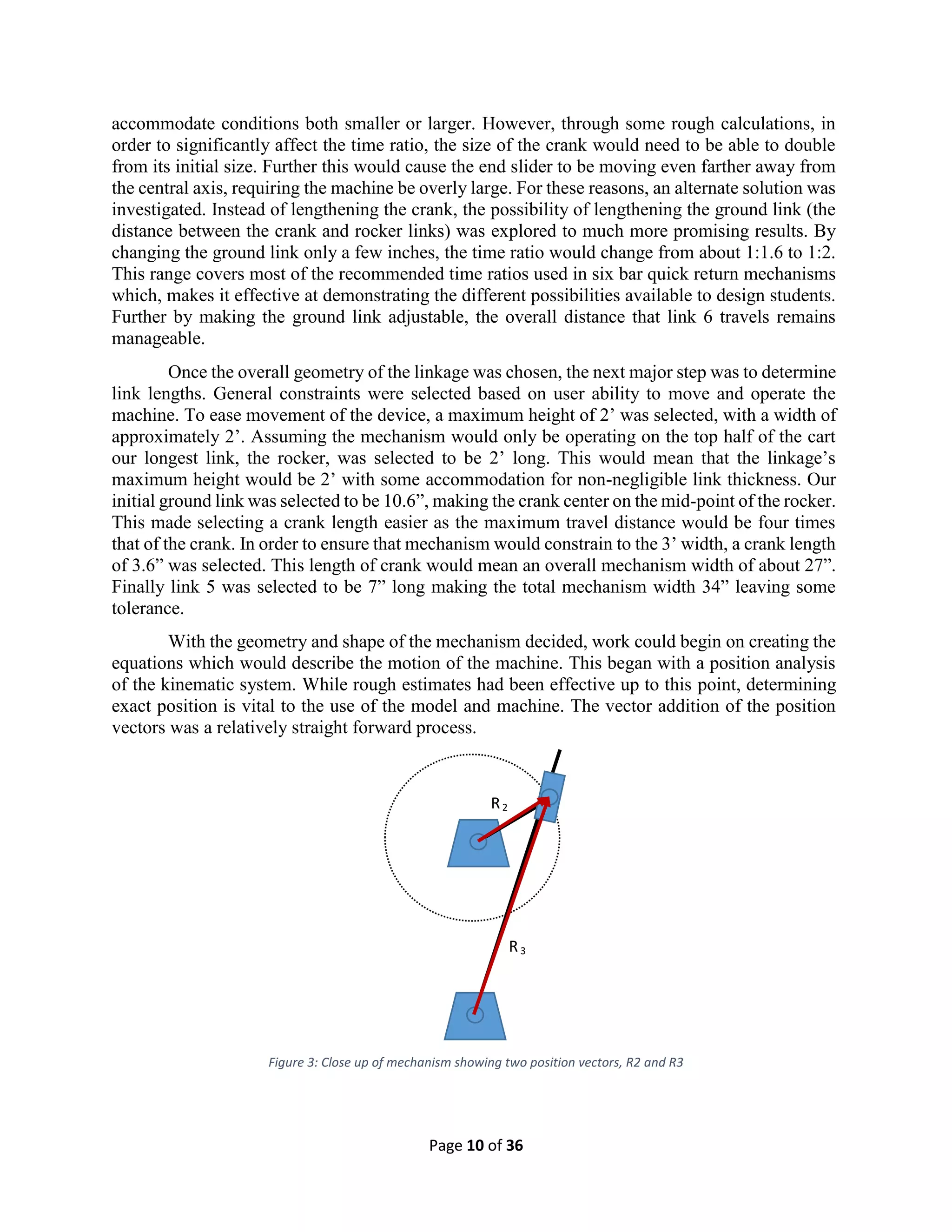 Shaper Machine Quick Return 6 Bar Mechanism Project by Industrial ...