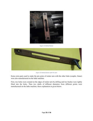 Shaper Machine Quick Return 6 Bar Mechanism Project by Industrial ...