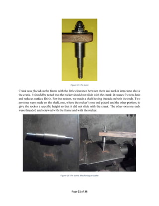 Shaper Machine Quick Return 6 Bar Mechanism Project by Industrial ...