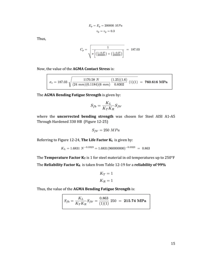 Gearbox design - MECH 393 final project | PDF