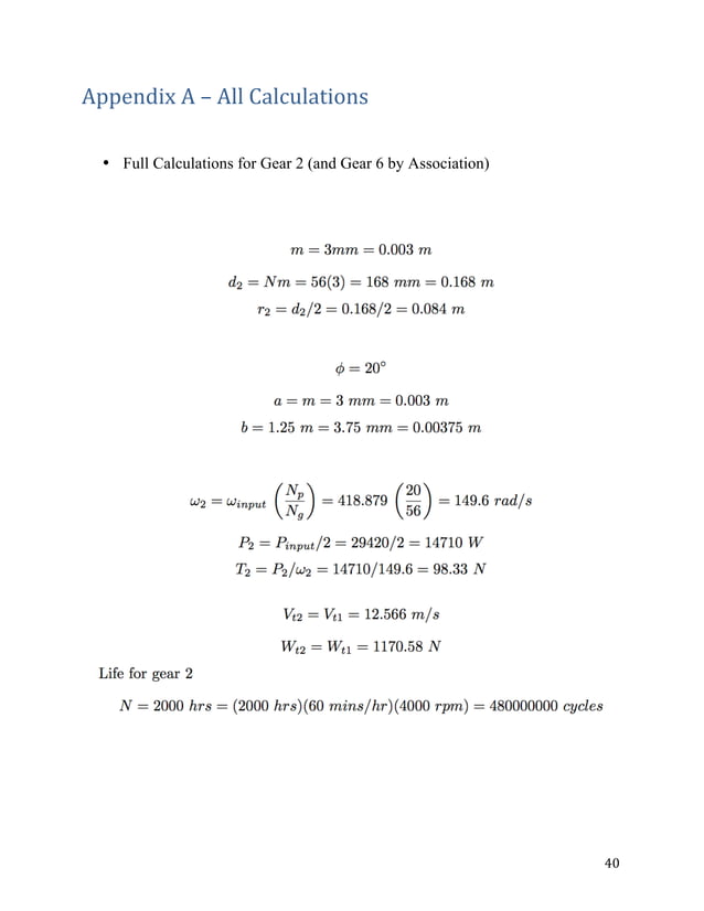 Gearbox design - MECH 393 final project | PDF