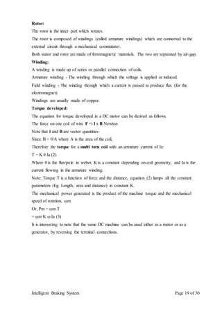 Project report-intelligent-breaking-system- | DOC