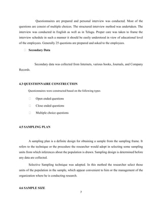 Project report-on-employees-turnover-in-it-sector-wipro-and-infosys1 | PDF