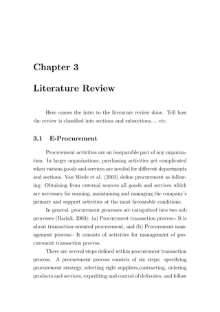 Project Template Sample Kerala University MBA | PDF