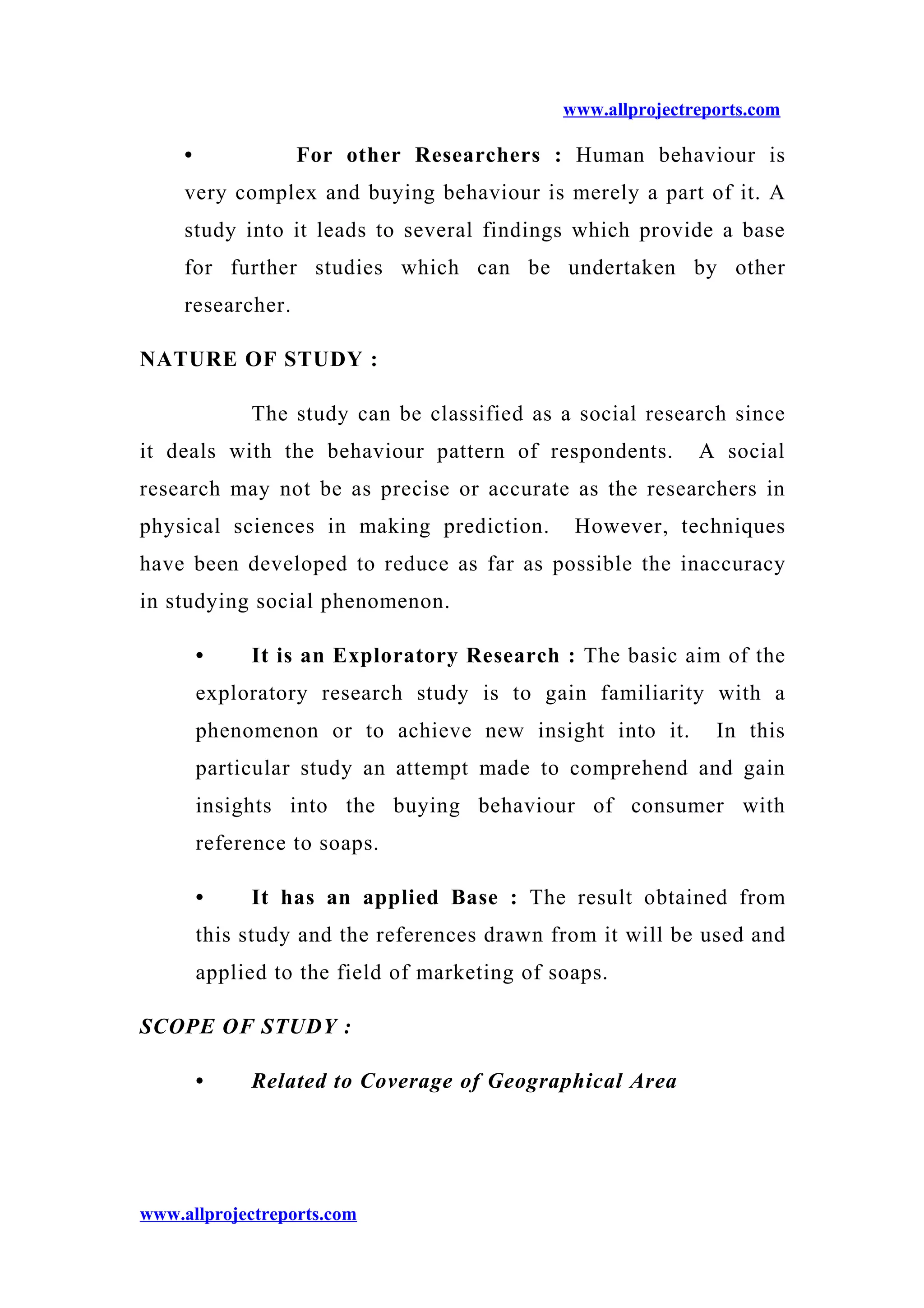 Project report-soap-market | PDF