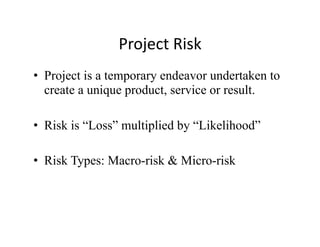 Project Risk Management | PPT