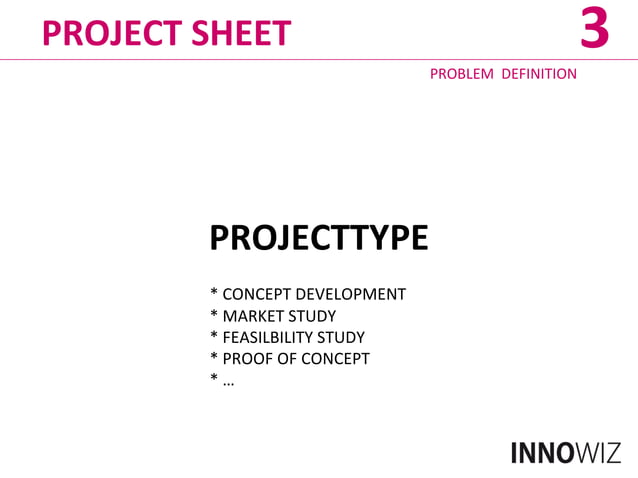 Project Sheet For Problem Defintion | PPT