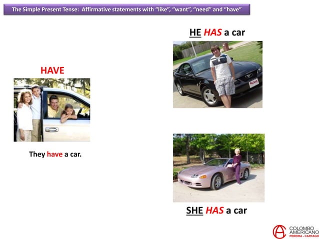 C2 U6 Project simple present. like, need, want and have. | PPTX