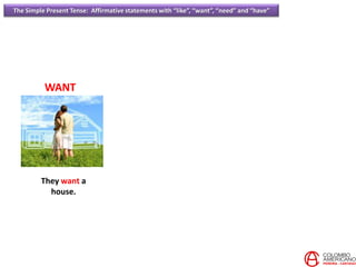 Course 2-Unit 6: Simple present with like, need, want and have. | PPTX