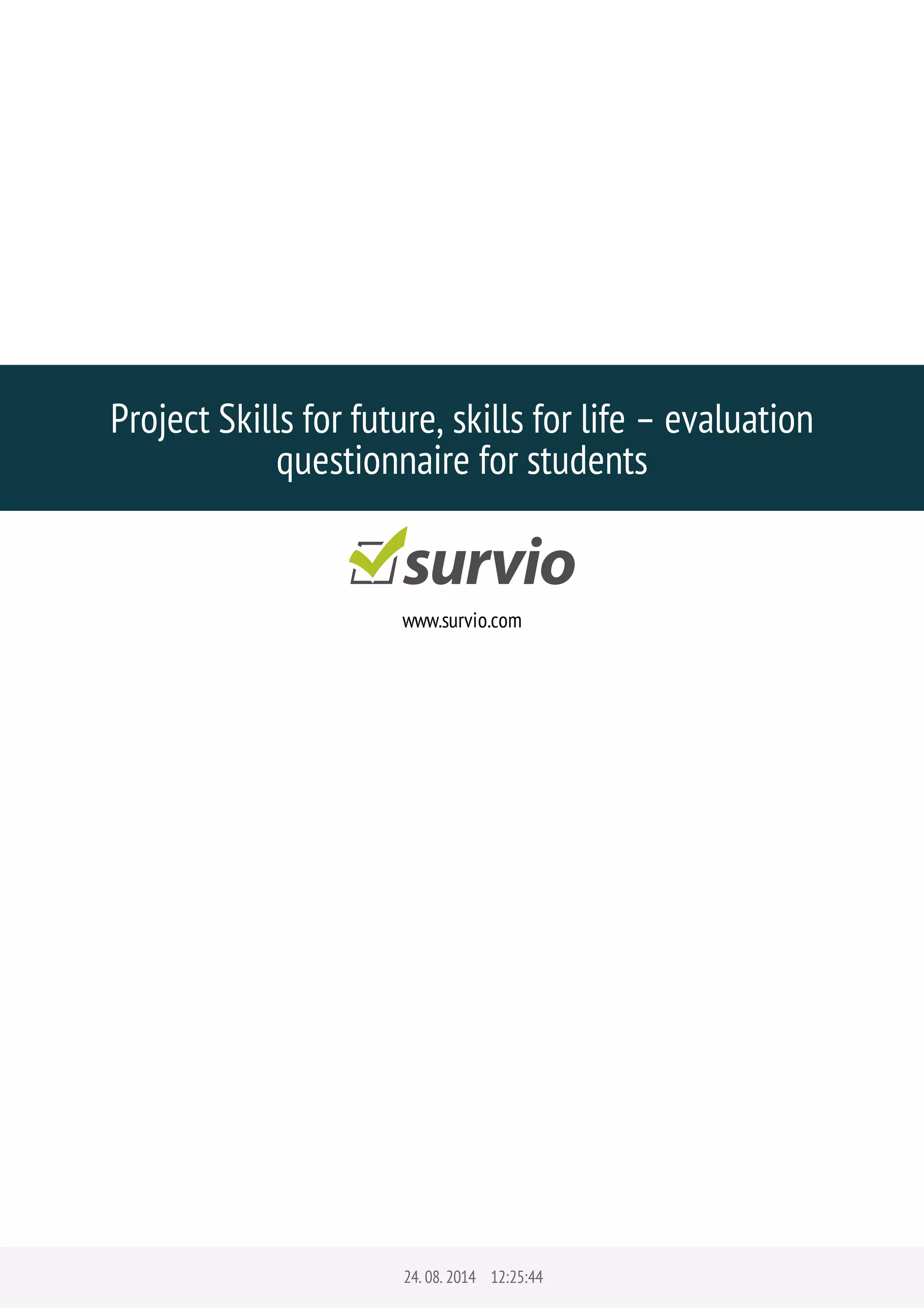 Project skills-for-future-skills-for-life-evaluation-questionnaire-for ...